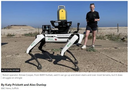 bbc - Orford Ness: Robotic 'dog' surveys ex Cold War site in National ...