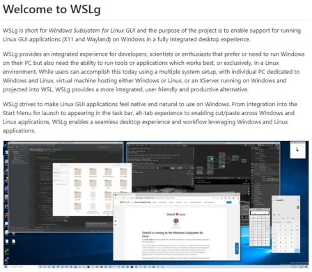microsoft / wslg - installer des applications Linux graphiques nativement - Arfy'z tranche du Net