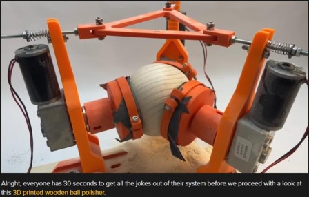 hackaday - Have A Ball With This 3D Printed Sphere-Making Machine - Arfy'z tranche du Net
