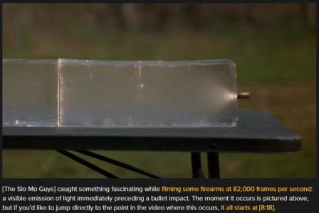 hackaday - The Moment A Bullet Turns Into A Flashlight, Caught On Film - Arfy'z tranche du Net