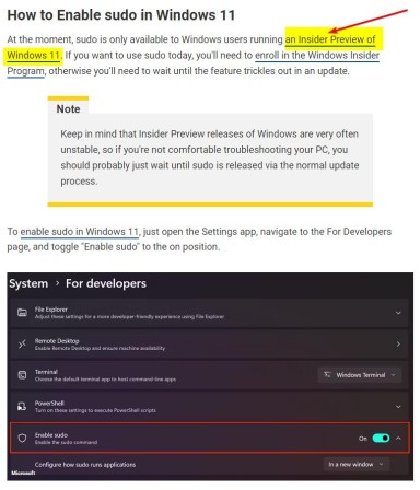 howtogeek - Windows Is Getting the sudo Command: Here’s What It Is and How to Use It - Arfy'z ...
