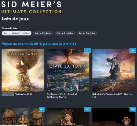 Wow - humblebundle - Sid Meier’s Ultimate Collection, 21 jeux Civilization pour 13€ - Arfy'z ...