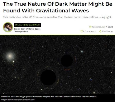 iflscience - The True Nature Of Dark Matter Might Be Found With Gravitational Waves - Arfy'z ...