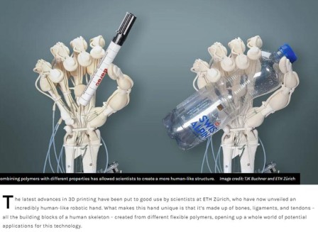 iflscience - This 3D-Printed Robot Has Tendons, Ligaments, And "Bones ...