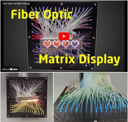 instructables - Fiber Optic Matrix Display - Arfy'z tranche du Net