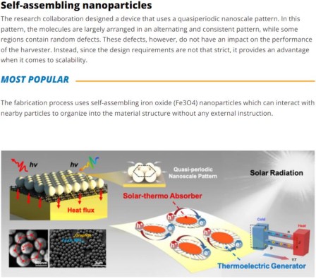 interestingengineering - Self-assembling nanoparticles could help scale ...
