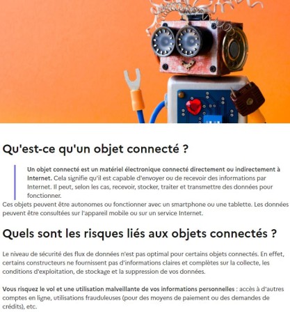 interieur.gouv.fr - Objets connectés : comment les sécuriser ? - Arfy'z tranche du Net