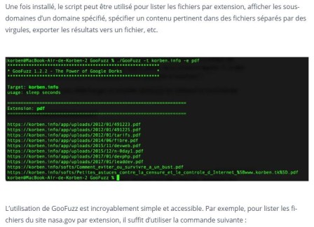 Korben - GooFuzz – l’outil ultime pour explorer les trésors cachés du web - Arfy'z tranche du Net