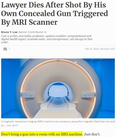 Timo - Lawyer Dies After Shot By His Own Concealed Gun Triggered By MRI ...