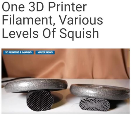 makezine - One 3D Printer Filament, Various Levels Of Squish - Arfy'z ...