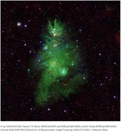 NASA - Sprightly Stars Illuminate ‘Christmas Tree Cluster’ - Arfy'z ...