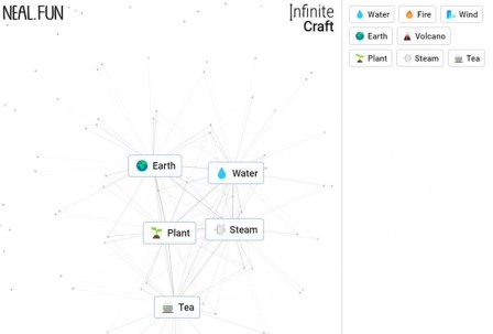 Via SebSauvage - Infinite Craft - Arfy'z tranche du Net