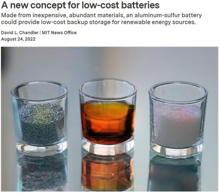 MIT - A new concept for low-cost batteries - Arfy'z tranche du Net