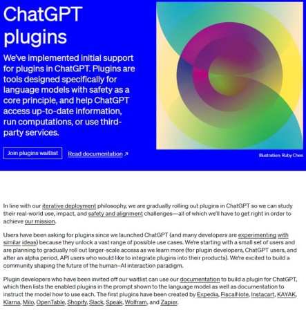 openai - ChatGPT plugins - Arfy'z tranche du Net