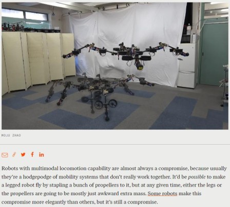 IEEE Spectrum - A Flying Robotic SPIDAR Instead of actuators, this quadruped uses ducted ...