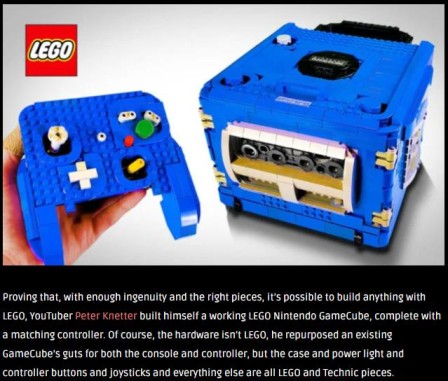 tecnabob - Man Builds Functional LEGO Nintendo GameCube and Controller ...