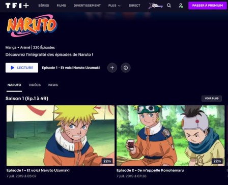 TFX - Découvrez l'intégralité des épisodes de Naruto - Arfy'z tranche ...