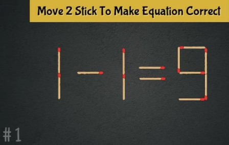 MindYourOpinion - Move only 1 stick to make equation correct ...