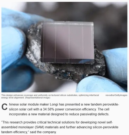 interestingengineering - Chinese firm nears solar efficiency record ...